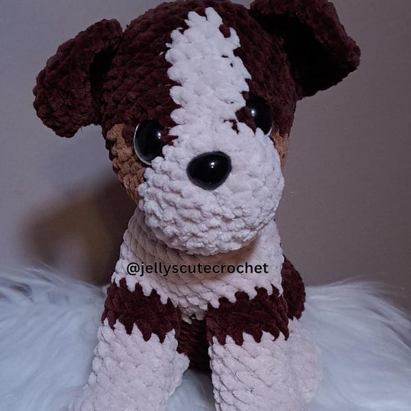 LOW SEW Border Collie Crochet Pattern Dog Amigurumi Pattern DIY Crochet ...