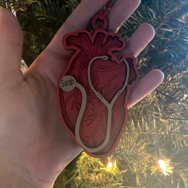 Anatomical Heart Christmas Ornaments - Cardiology -cardiologist ...