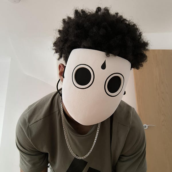 Custom Design Blank Face Plate Round Resin Mask - Masks Made to Order ...