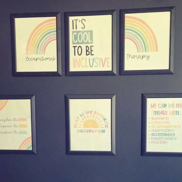 Occupational Therapy Digital Wall Art, OT Gift, Occupational Therapist ...