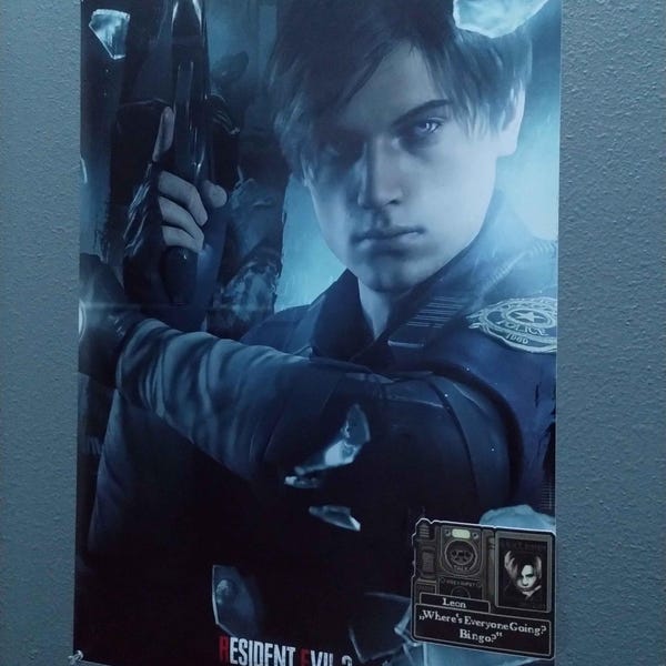 Resident Evil 4 Sticker, Leon Kennedy Sticker, Pixel Art Sticker ...