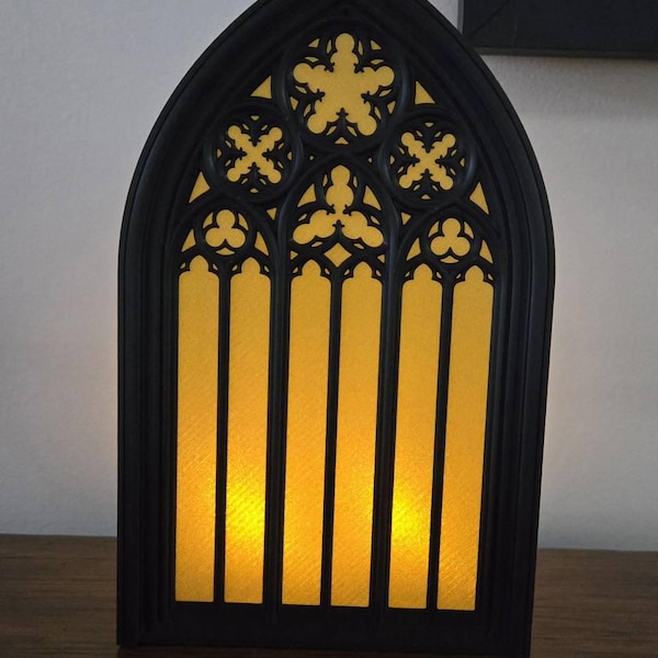 Gothic Cathedral Window Book Nook With Lights - 1 Large - Etsy