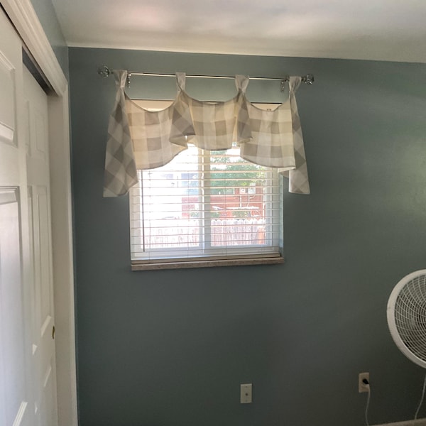 Queensland Shaped Valance With Corded Bottom - Etsy