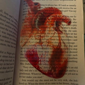 Clear Bookmark Anatomical Heart Bloody Bleeding Medical Goth Gothic ...