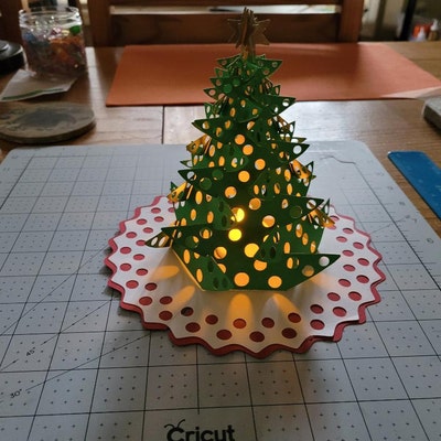 DIY Pop-up Christmas Tree Card Template SVG and PDF Files for Instant ...