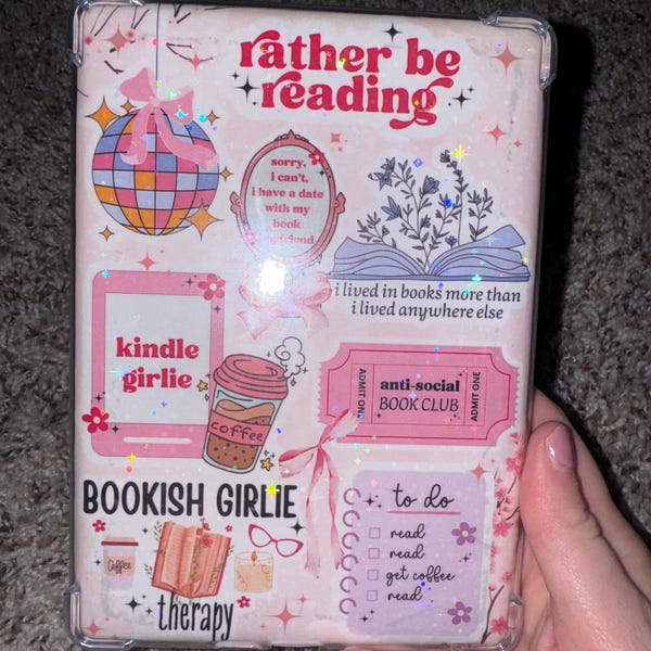 Kindle Insert Kindle Srickers Coquette E-reader Holographic Insert ...