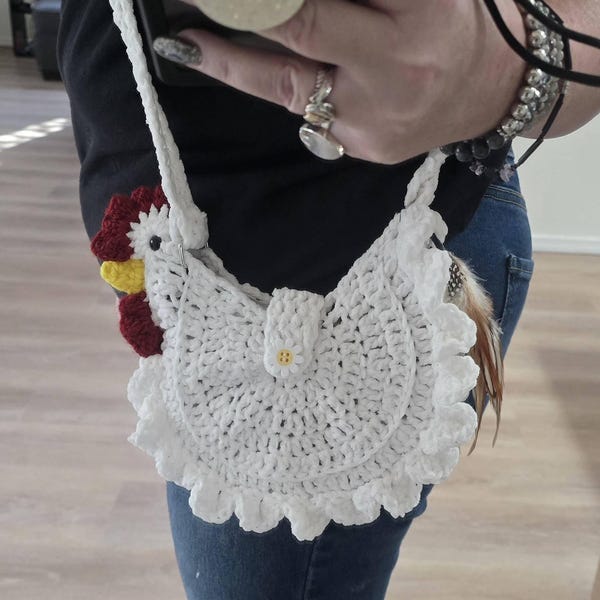 Crochet Chicken Bag Pattern Only U.S Terms - Etsy