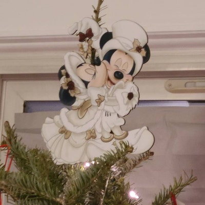 Victorian Mickey & Minnie Tree Topper - Etsy