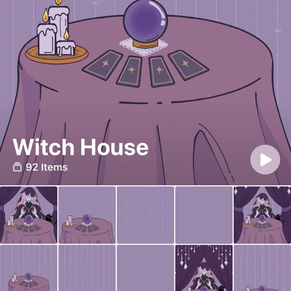 Witch House Theme Set, Hand Drawn App Icons, Ios and Android Set ...