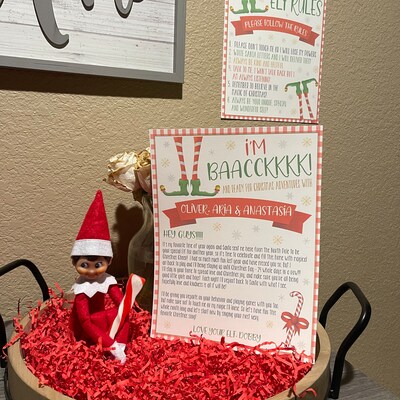 Elf Activity Kit Christmas Printables, Elf Adoption, Goodbye Elf ...