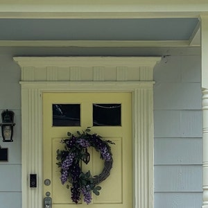 Magnolia Wreath for Front Door With Realistic White Magnolia Blooms ...