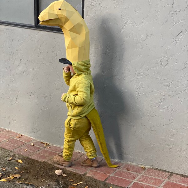 Brontosaurus Mask: Paper + Glue + Our DIY Pattern = This Fun Mask ...