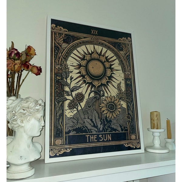 Set of 3 Printable Tarot Card Prints, Tarot Wall Art, Tarot Card Poster ...