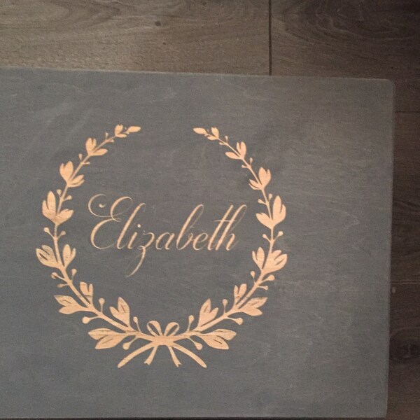 Engraved Name Box - Personalised Wooden Box - Keepsake Memory Box ...