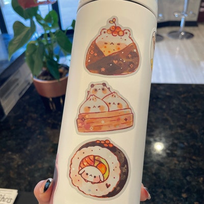 Cute Animal Foodies 2 Stickers/ Matte/ Holographic/ Die Cut Stickers ...