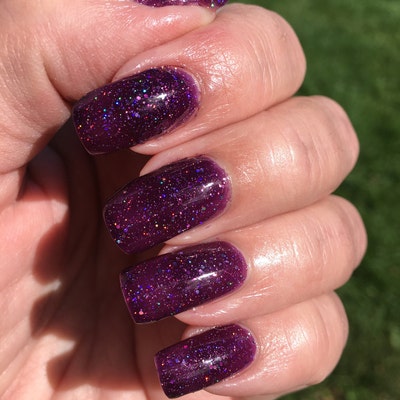 Witch Way Purple Jelly Nail Polish by Kbshimmer - Etsy