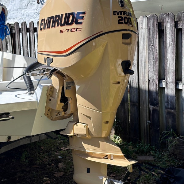 Custom Colour Evinrude 200hp ETEC/E-TEC HO Outboard Engine Decals ...