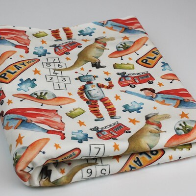 Flying High Non Exclusive Seamless Pattern Design, Children's Fabric ...