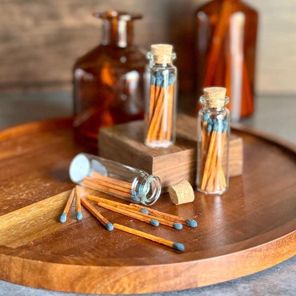 3 Long Matches Mix Refill Wooden Matches Colorful Matches Wedding ...