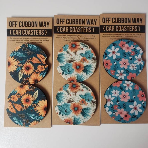 Blank Neoprene Sublimation Car Coasters, Sublimation Supplies, Thick ...