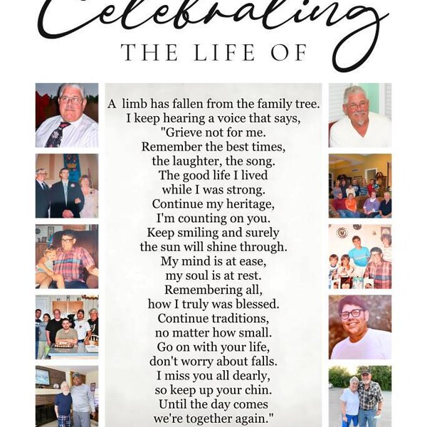 Personalized Photo Collage Printable Photo Collage 4th Anniversary ...