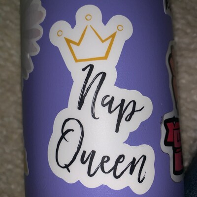 Nap Queen Sticker, Nap Lover Decal, Waterproof Vinyl Sticker for ...
