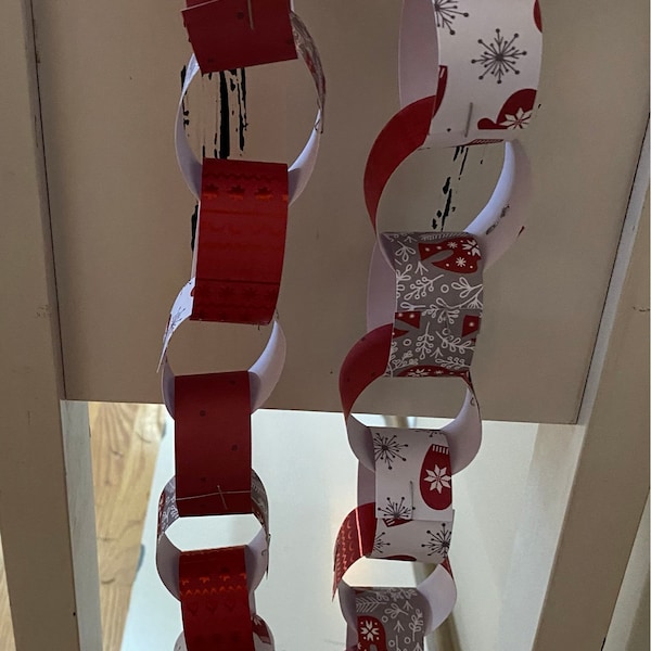 DIY Paper Chain Kits - Primary Rainbow - Red Orange Yellow Green Blue ...