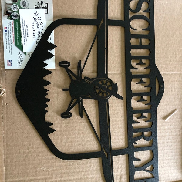 Airplane Monogram Front View, Pilot Gifts, Personalized Aviation Signs ...