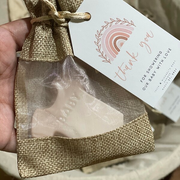 Rainbow Baby Shower Favor Tags, Rainbow Editable Favor Tags, Terracotta ...