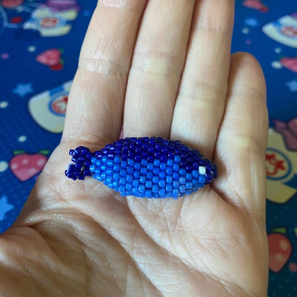 3D Beaded Fish Pattern – DIY Seed Bead PDF Tutorial - Etsy