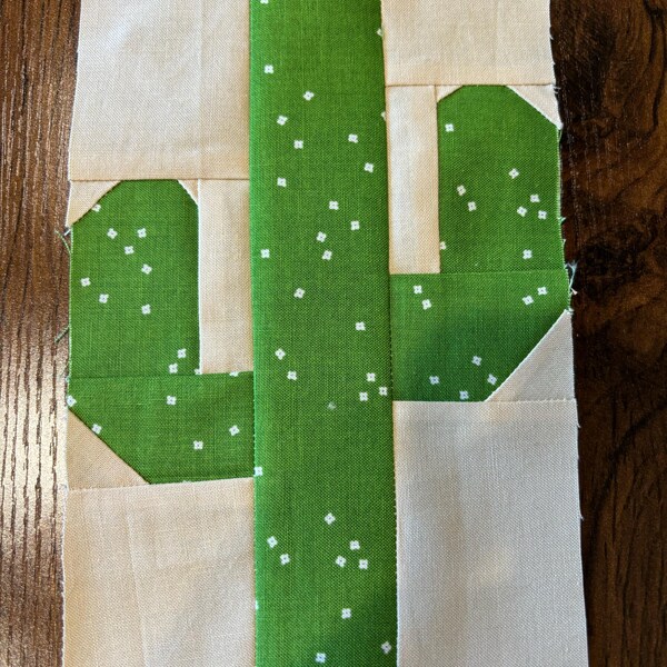Saguaro Cactus Foundation Paper Piece Block Sewing Pattern for Modern ... Saguaro Cactus Foundation Paper Piece Block Sewing Pattern for Modern ...
