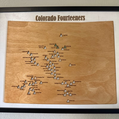 Adirondack High Peaks Map ADK 46 Adirondack Mountains Peak Bagging Map ...