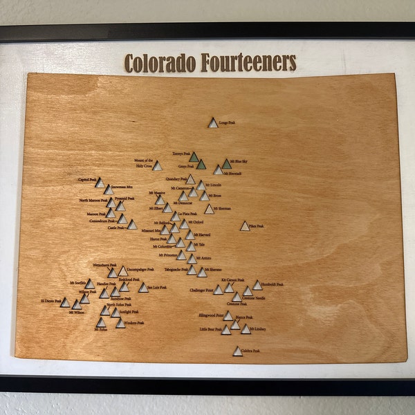 Adirondack High Peaks Map ADK 46 Adirondack Mountains Peak Bagging Map ...