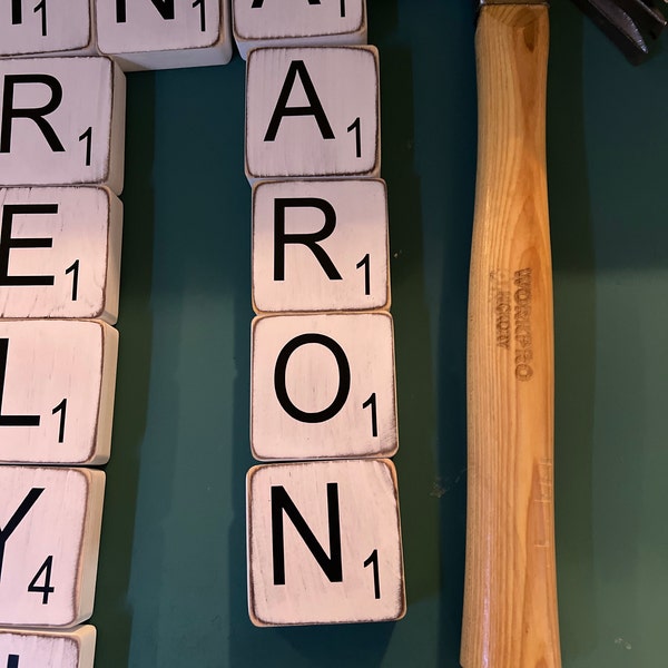 Large Scrabble Tiles - Scrabble Letters - Scrabble Tiles Wall Art ...