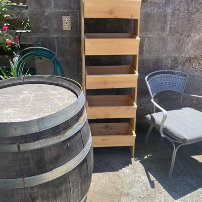 Living Wall, Vertical CEDAR Planter Box Ladder, larger Sizes ...