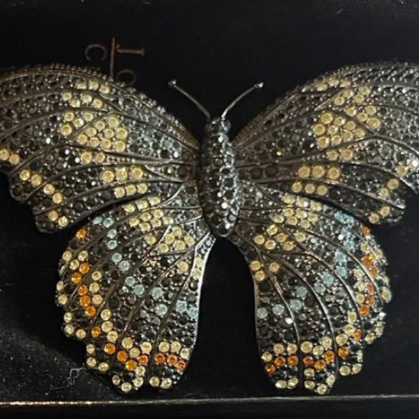 JJ Jonette Silver Pewter Stringray Fish Pin - Etsy