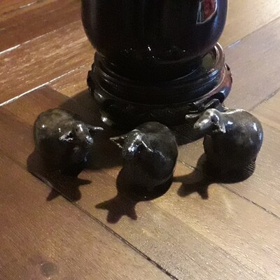 Raku Mini Chickens by Nathalie Hamill - Etsy UK