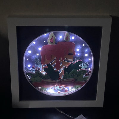 3D JOY SVG Christmas Shadow Box Svg Cricut Files Cardstock - Etsy UK