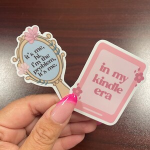 In My Kindle Era Sticker, Bookish Stickers, Kindle Stickers, Bookish ...