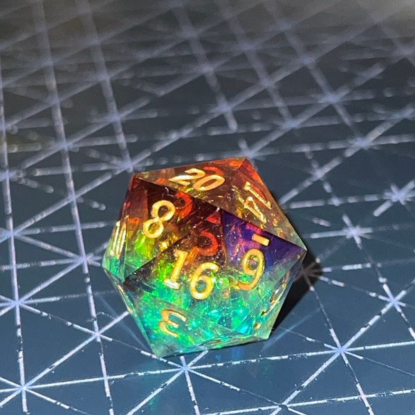 Demon's Blood DND D6, D20 Dice, Red Sharp Edge D&D Dice Set, Dungeons ...