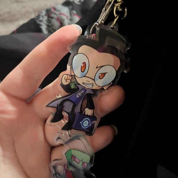 Invader Zim Dib Membrane Acrylic Epoxy Keychain - Etsy