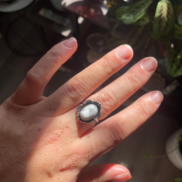 Oval Pink Conch Shell Ring/sterling Silver Queen Conch Shell Ring/conch ...