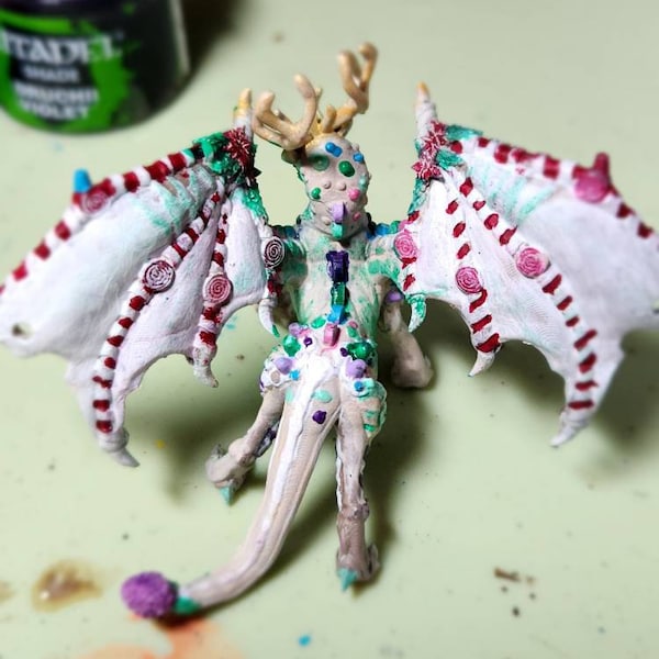 Gingerbread Dragon Dungeons and Dragons Miniature for Ttrpgs Tabletop ...