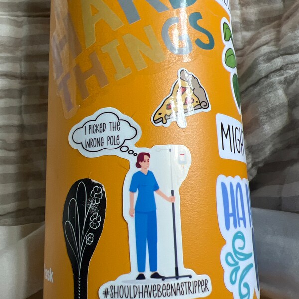 Retro Stacked Nurse - Dark Humor Nurse Sticker - Nurse Sticker - Nurse ...