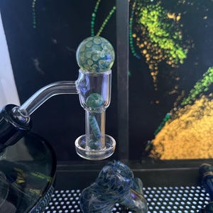 Flower Implosion Marble Set Slurper Set Mini Marbles Pearls Pillar ...