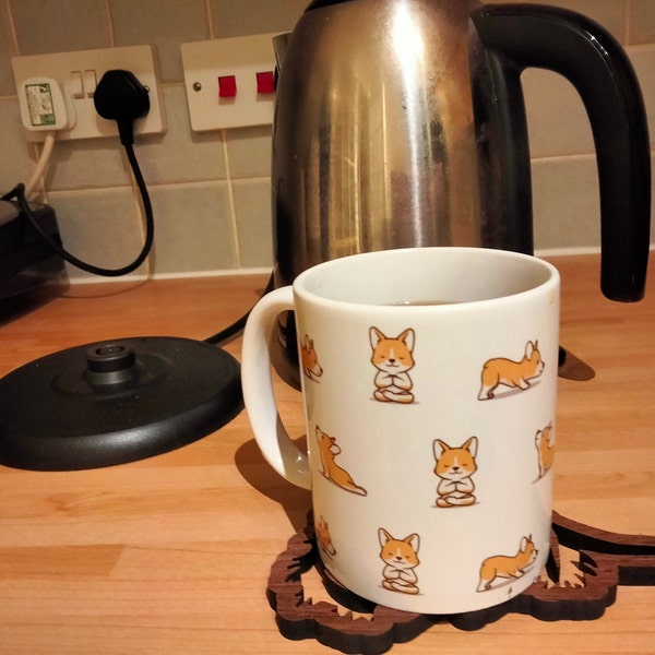 X1 Individual Highland Cow Coaster - Wooden Highland Coo Coaster ...