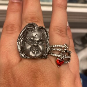 Chucky , Horror Ring, Halloween Ring, IT, Skullring, Skull Rings ...