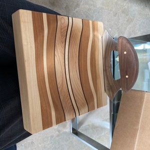 Maple/cherry/walnut Alaskan Ulu Board and Knife Set - Etsy