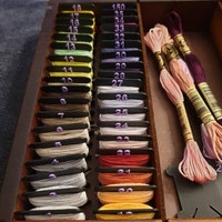 DMC Variegated Set 4000-4523 Pre-numbered Embroidery Floss Drops 84 ...