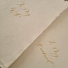 Calligraphy Scroll Name Place Cards on Handmade Paper - Etsy